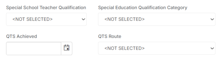 How to add Qualified Teacher Status – Bromcom – Documentation Centre