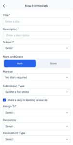 How to use Homework in the New Teacher App – Bromcom – Documentation Centre