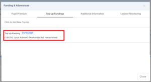 How to Add a Top Up Funding Record to a Student – Bromcom ...