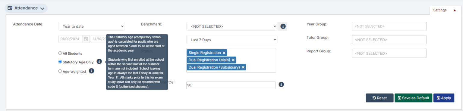 How to use the Attendance Dashboard – Bromcom – Documentation Centre