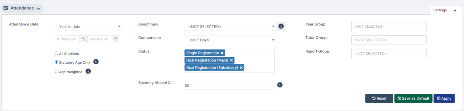 How to use the Attendance Dashboard – Bromcom – Documentation Centre