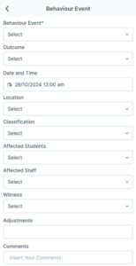 How to Log Behaviour Events using the New Teacher App – Bromcom – Documentation Centre