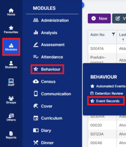 How to Use Require Record Review for Behaviour Events. – Bromcom – Documentation Centre