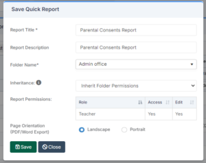 How to Create a Matrix Report in Quick Reports – Bromcom – Documentation Centre