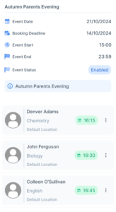 How to book Parents Evening appointments using MCAS – Bromcom ...