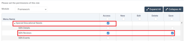How to record a SEN Review – Bromcom – Documentation Centre