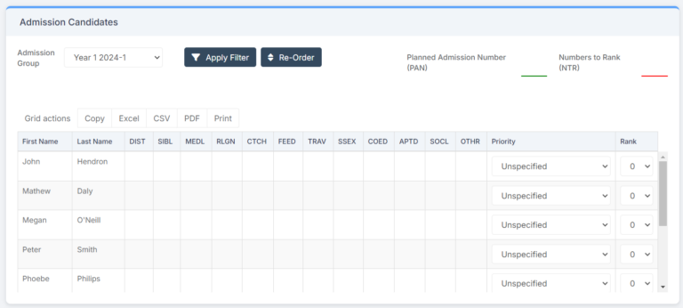 How to Use Admissions Policies – Bromcom – Documentation Centre