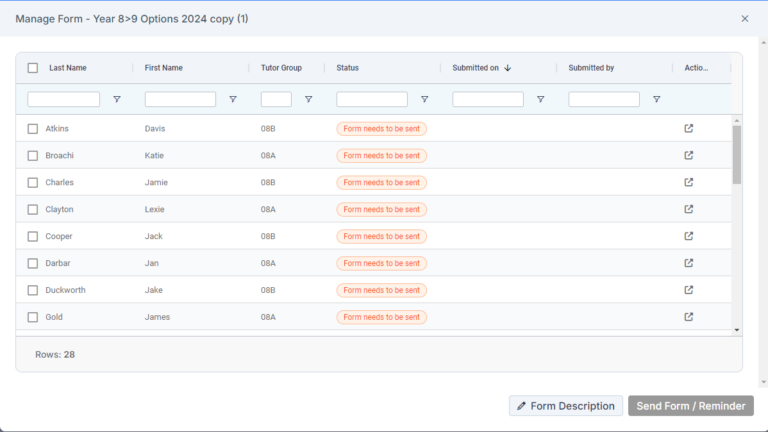 How to use Forms in Options – Bromcom – Documentation Centre