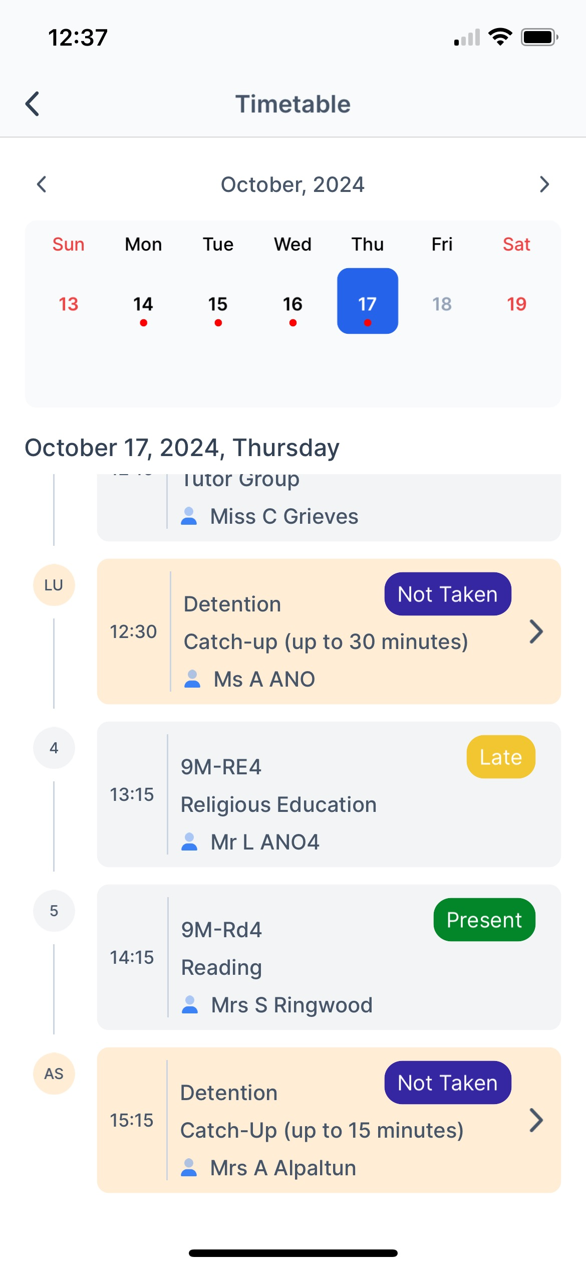 How to view Timetable in MCAS – Bromcom – Documentation Centre