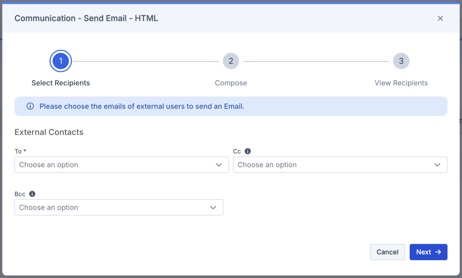 How to send Email and SMS messages from the External Contacts List in Vision – Bromcom ...
