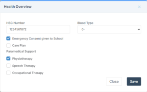 How to Add Health Background Information to the Student Profile ...