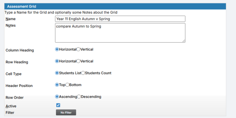 How to Create Assessment Grids – Bromcom – Documentation Centre