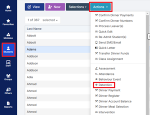 How to Create a Detention – Bromcom – Documentation Centre