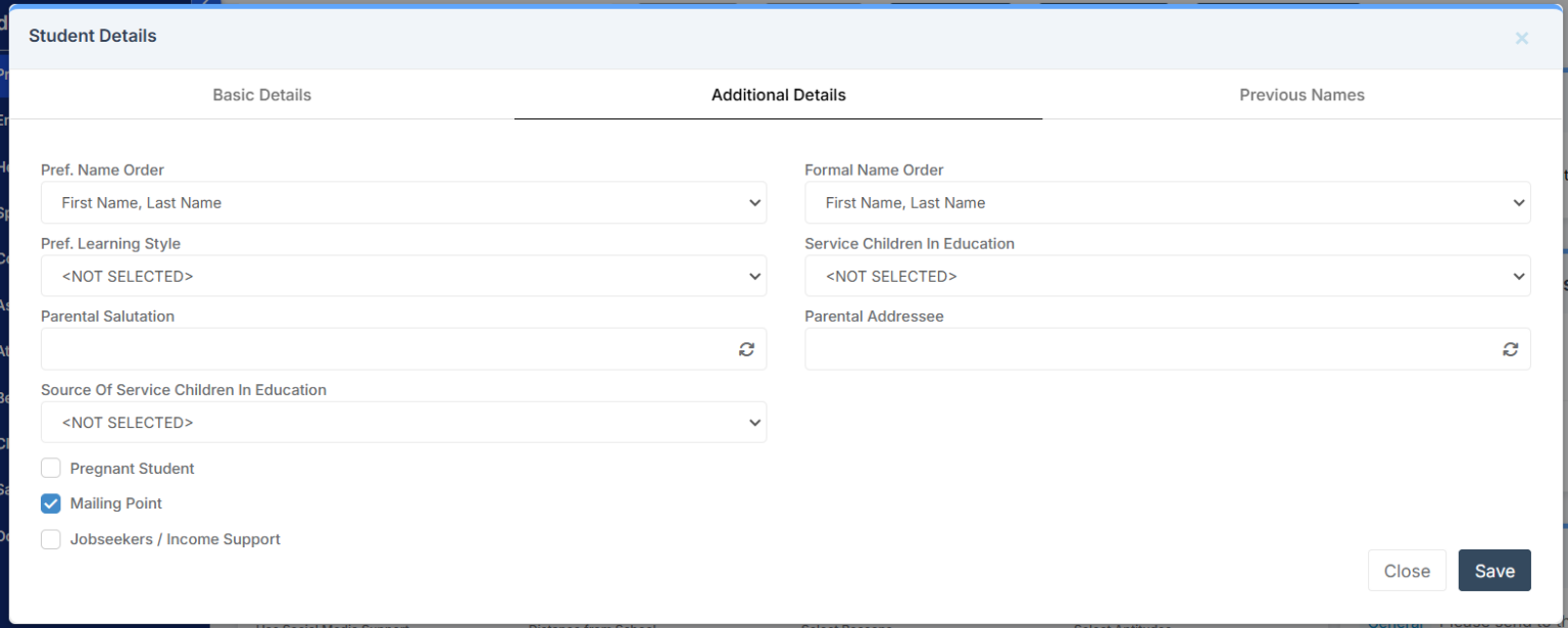 How to add Additional Student Information – Bromcom – Documentation Centre