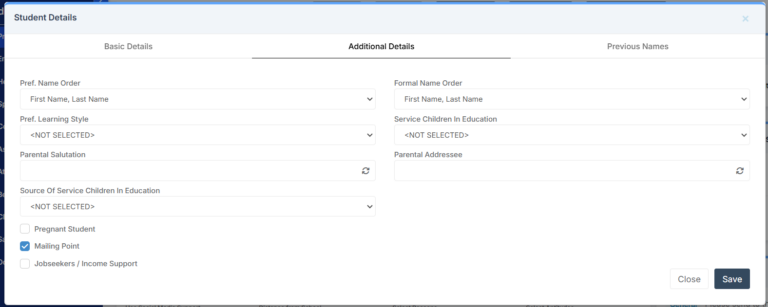 How to add Additional Student Information – Bromcom – Documentation Centre