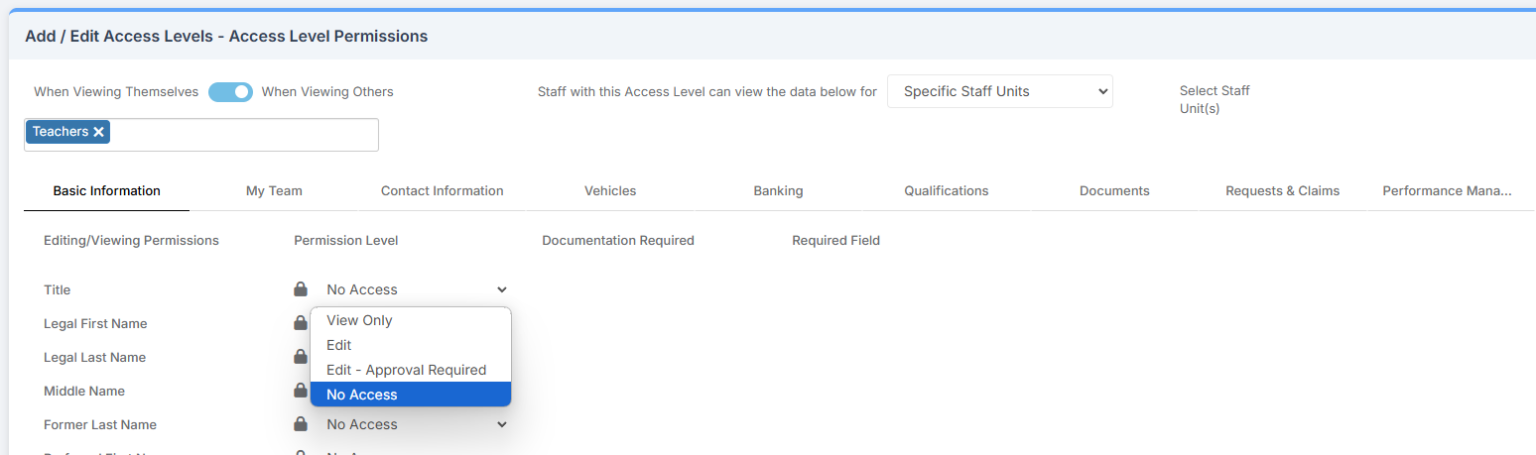 How to Manage Access Levels and Permissions – Bromcom – Documentation ...