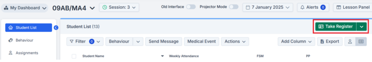 How To Take a Register on the New Teacher Dashboard – Bromcom ...