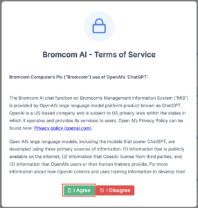 How to Use Bromcom AI Bot in Quick Reports – Bromcom – Documentation Centre
