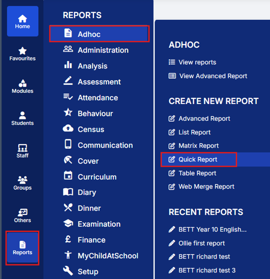 How to Use Bromcom AI Bot in Quick Reports – Bromcom – Documentation Centre