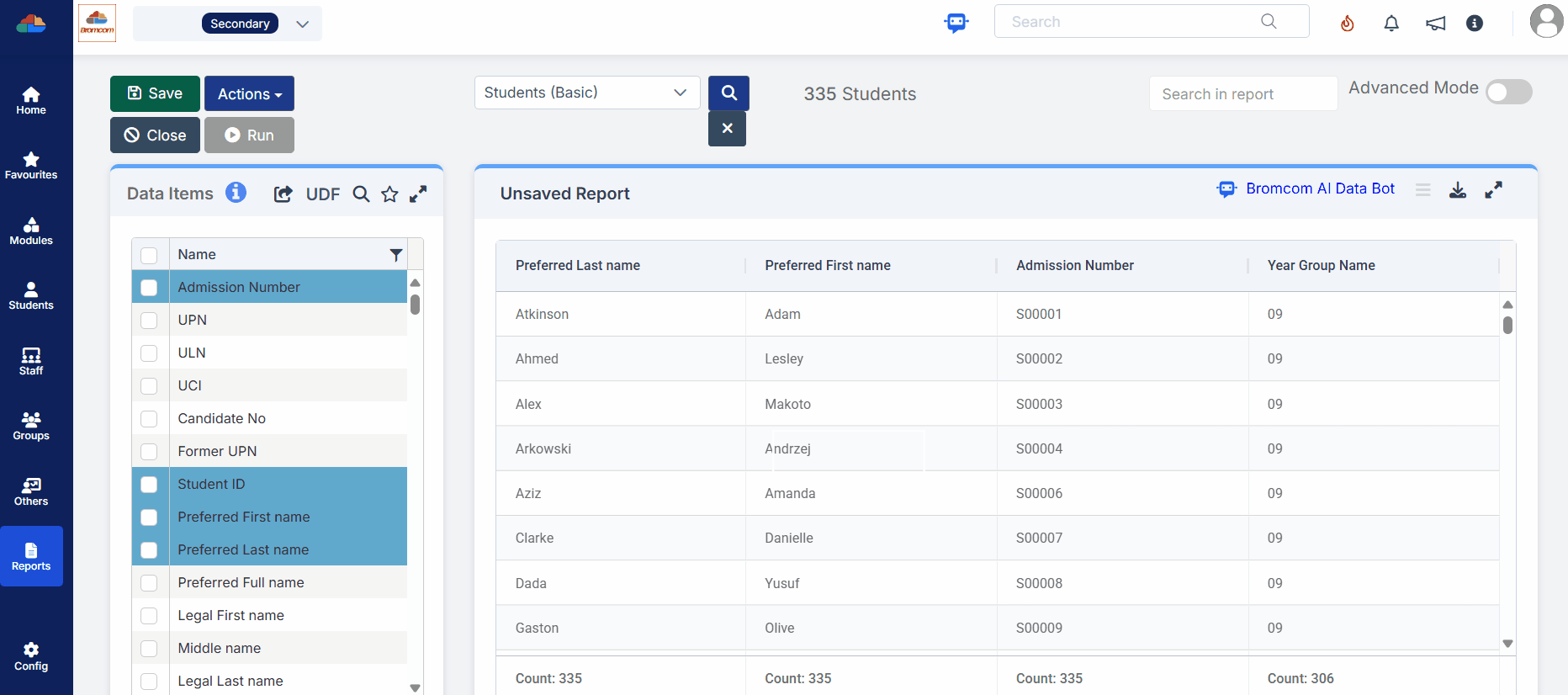 How to Use Bromcom AI Bot in Quick Reports – Bromcom – Documentation Centre