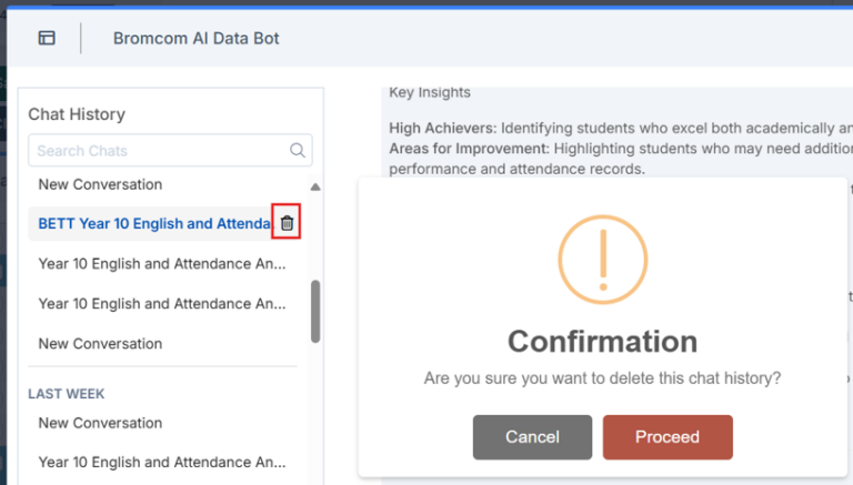 How to Use Bromcom AI Bot in Quick Reports – Bromcom – Documentation Centre