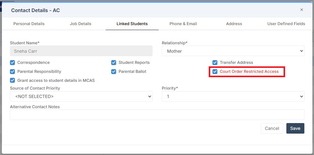 How to Record Parents with Court Orders – Bromcom – Documentation Centre