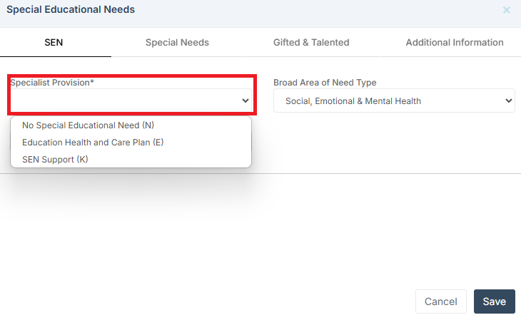 England School Census Error 2310 – Bromcom – Documentation Centre