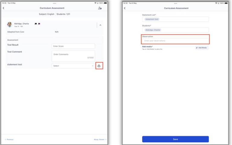 How to use Assessment in the new Teacher App – Bromcom – Documentation Centre