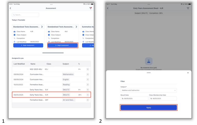How to use Assessment in the new Teacher App – Bromcom – Documentation ...
