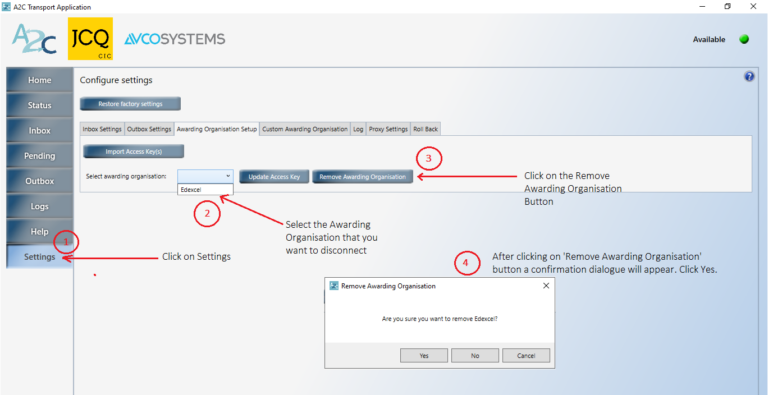 How To Setup The A2C Exchange – Bromcom – Documentation Centre