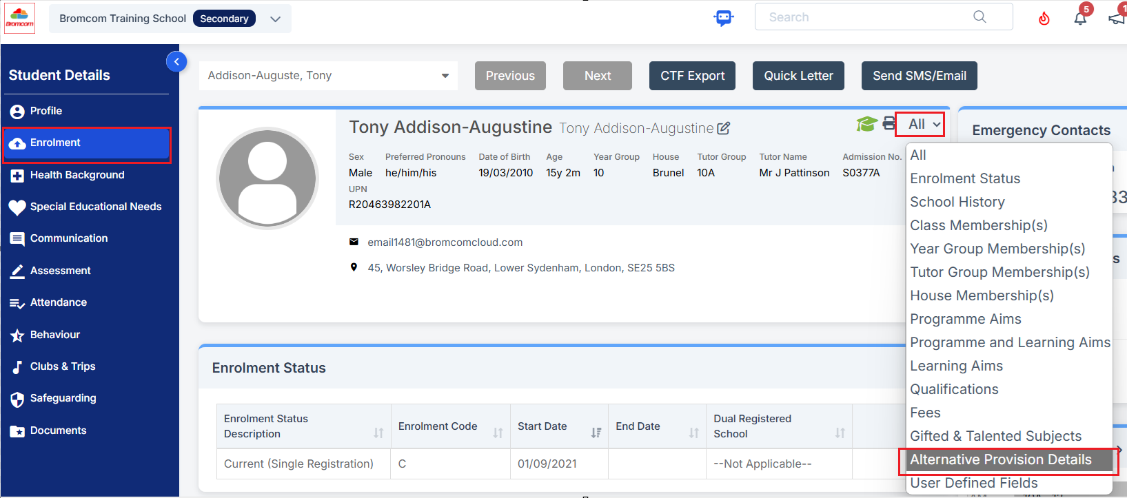 England School Census Query 4015Q – Bromcom – Documentation Centre