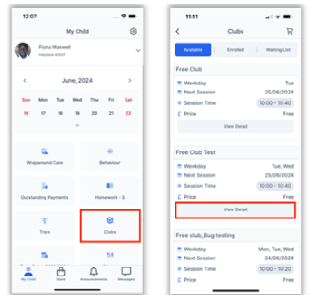 How to enrol on Clubs, Trips and Wraparound Care in the MCAS App ...