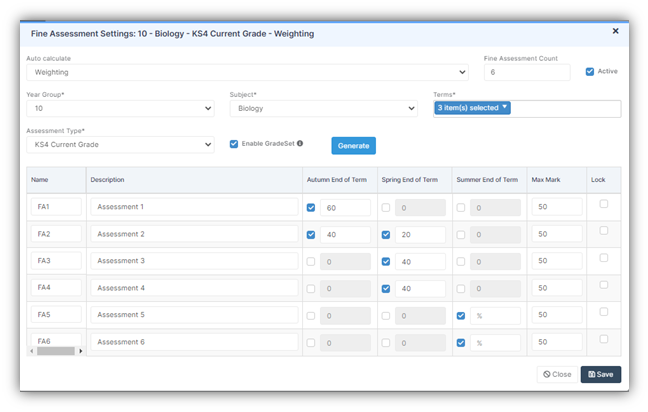 Setting Up Fine Assessment – Bromcom – Documentation Centre