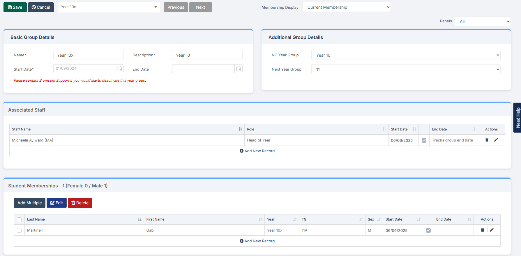 How To Create a Year Group – Bromcom – Documentation Centre