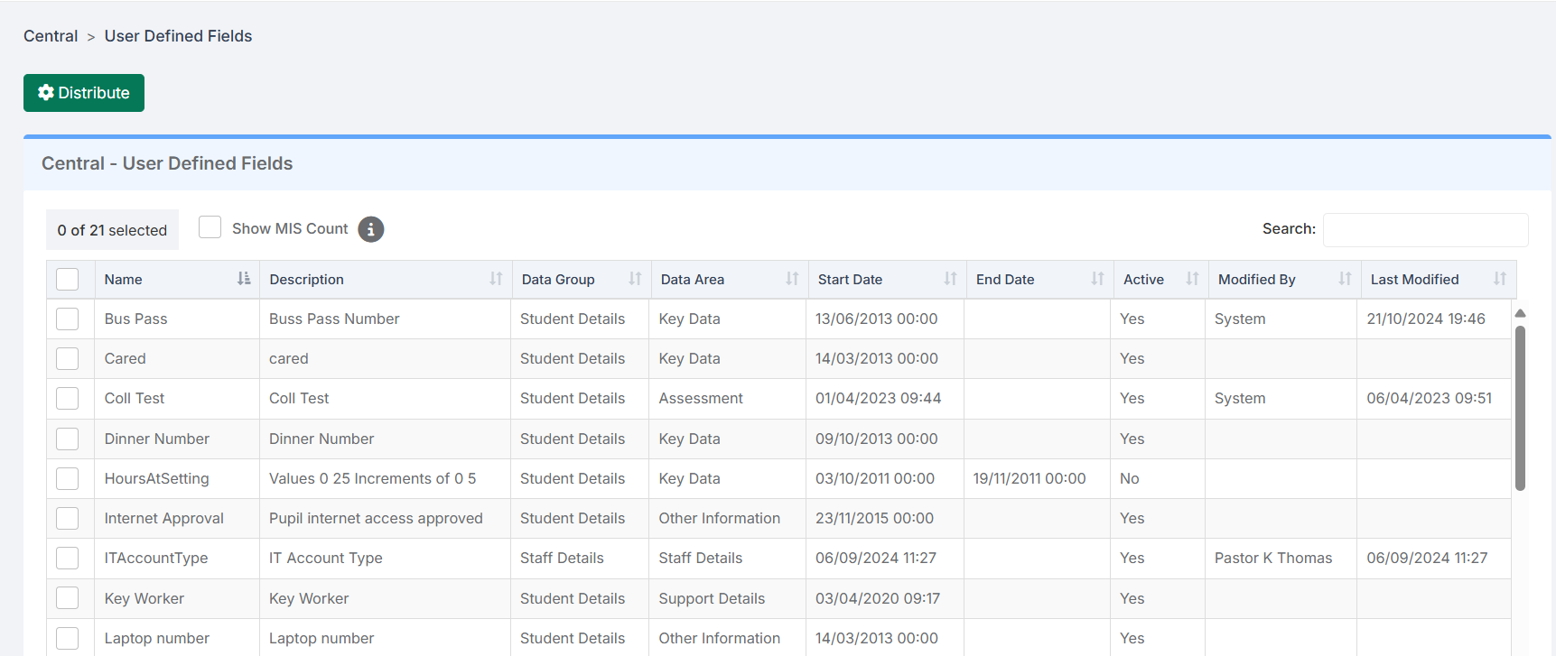 How To Distribute User Defined Fields within Vision – Bromcom ...