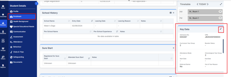 How to amend and add a UPN – Bromcom – Documentation Centre