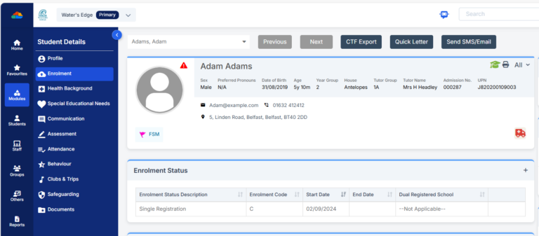 How to amend and add a UPN – Bromcom – Documentation Centre