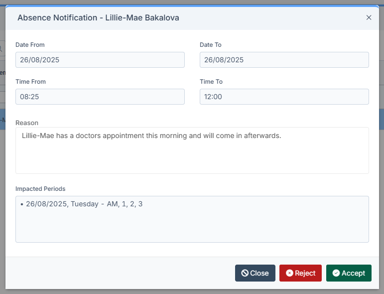 How to manage Absence Notifications from MCAS – Bromcom – Documentation ...