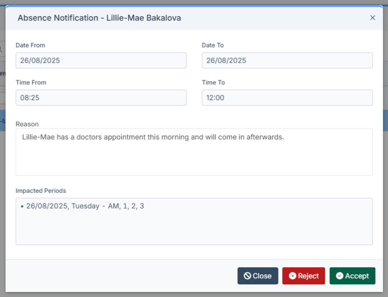 How to manage Absence Notifications from MCAS – Bromcom – Documentation ...