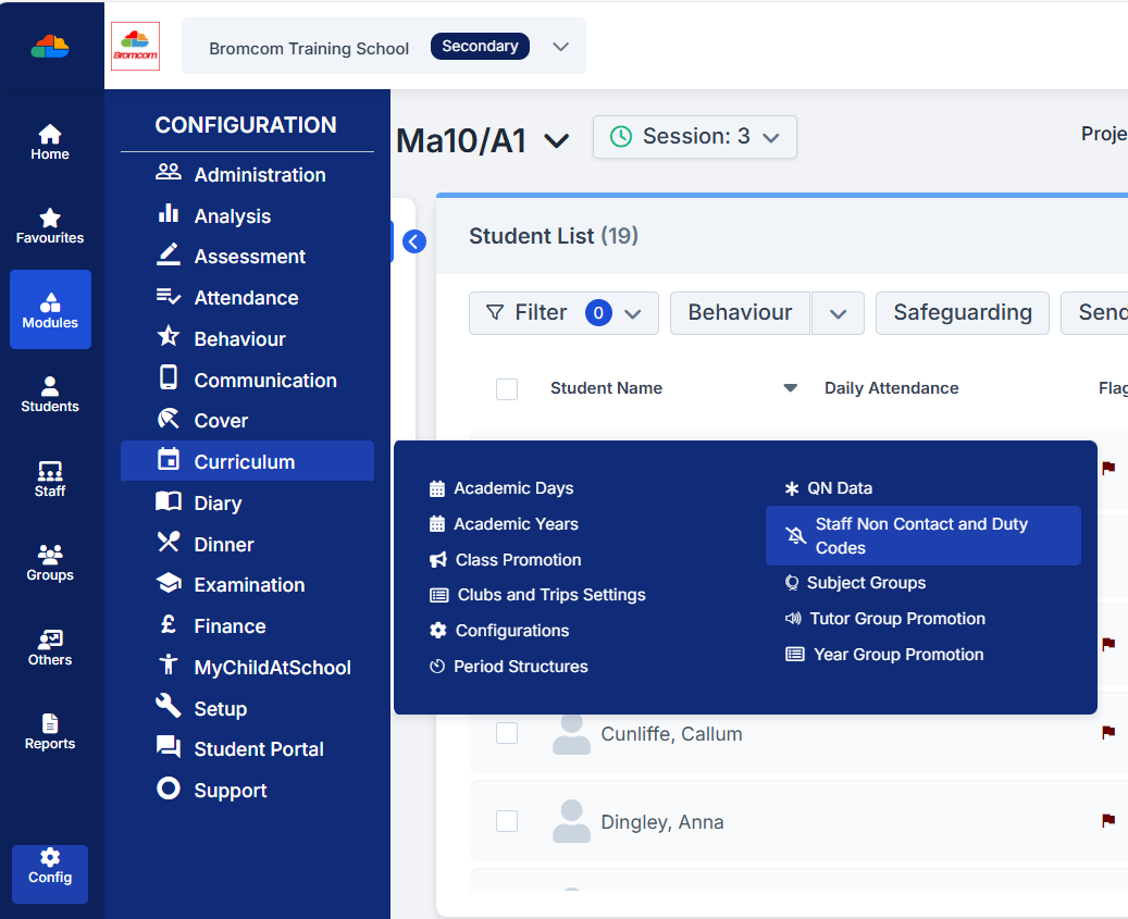 How to Manage Non Contact and Duty Codes for Staff – Bromcom ...