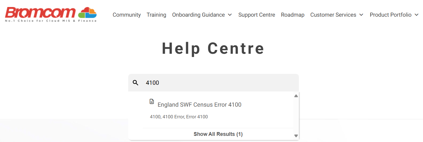 England 2025 School Workforce Census SWF – Bromcom – Documentation Centre
