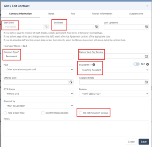 England 2025 School Workforce Census SWF Guide – Bromcom – Documentation Centre