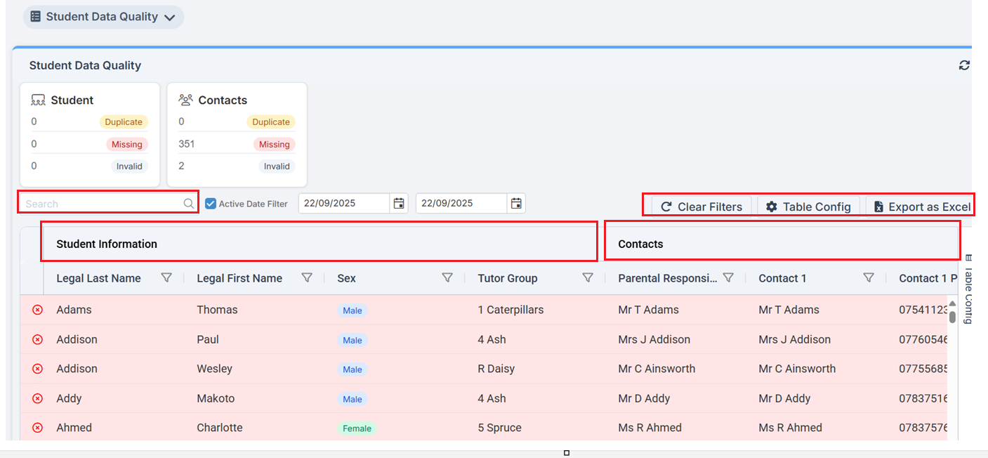 How to use the Student Data Quality Dashboard – Bromcom – Documentation ...