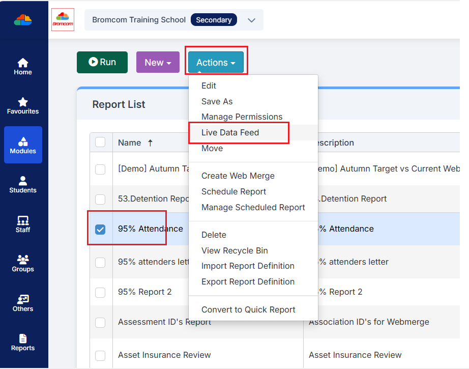 How to Import Data Directly into MS Excel – Bromcom – Documentation Centre