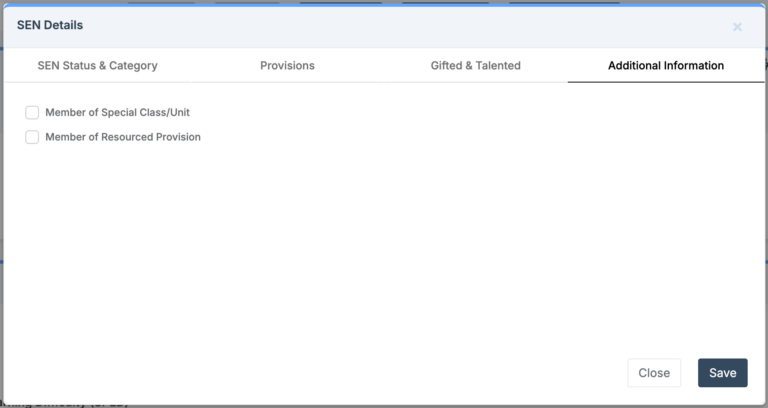 How to add SEN Information to a Student – Bromcom – Documentation Centre