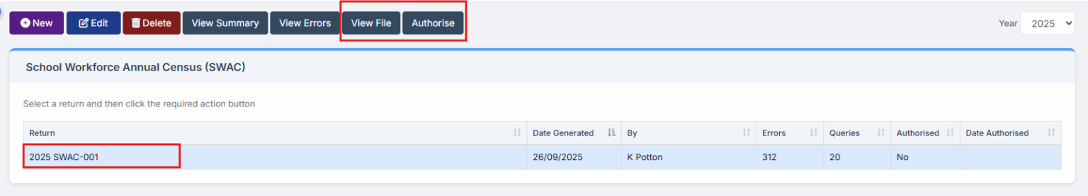 Wales School Workforce Annual Census (SWAC) Error Resolution Guide – Bromcom – Documentation Centre
