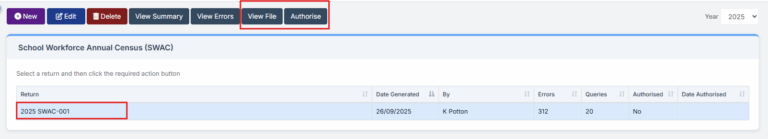 Wales School Workforce Annual Census (SWAC) Error Resolution Guide – Bromcom – Documentation Centre