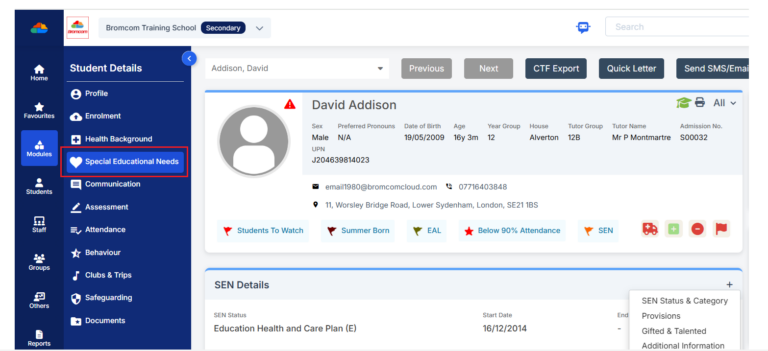 England School Census Error 2170 – Bromcom – Documentation Centre