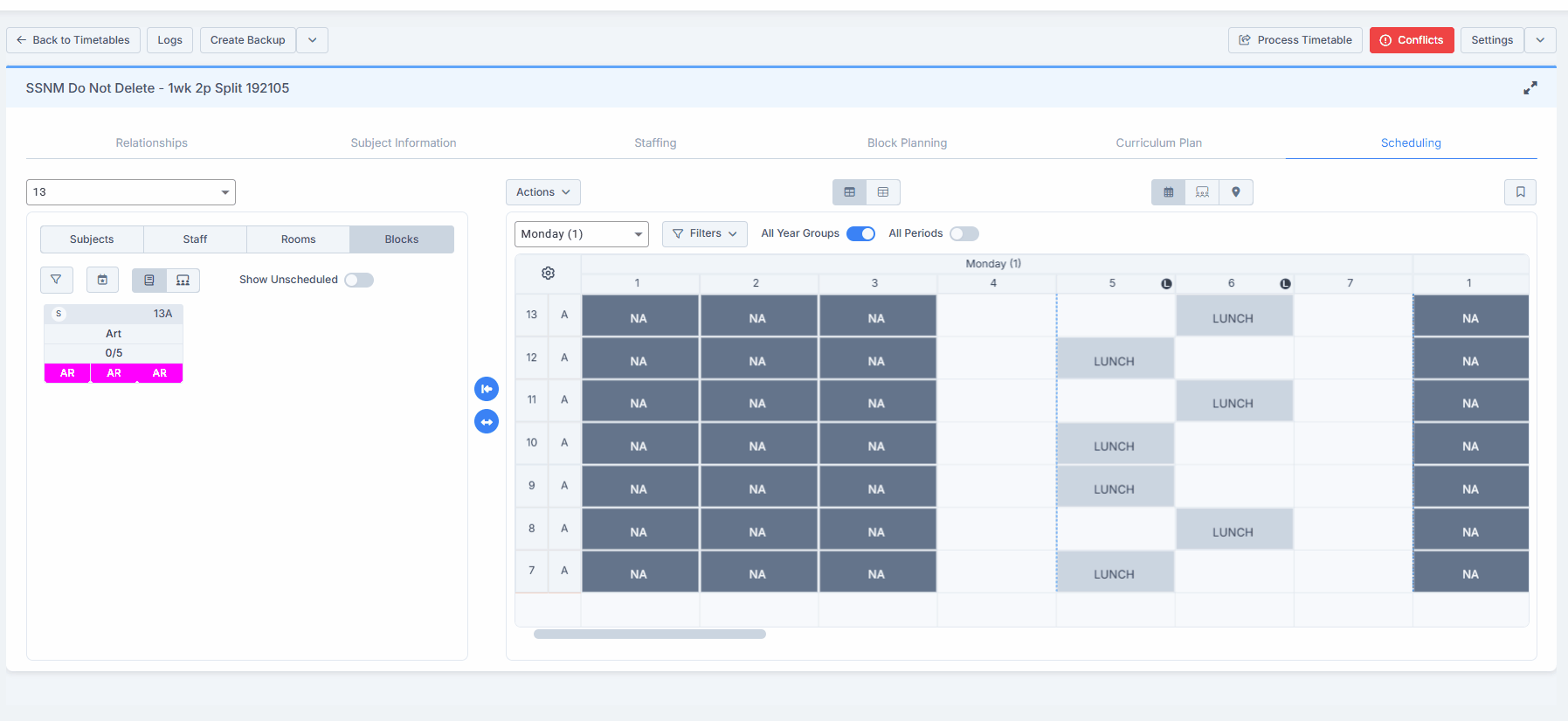 How to Set Up Split Lunches for wTimetable – Bromcom – Documentation Centre