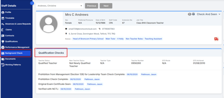 England 2025 School Workforce Census SWF Guide – Bromcom – Documentation Centre